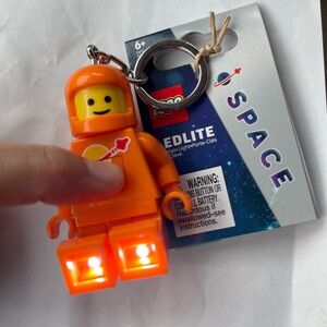 Lego | Other | Lego Space Minifigure Led Lite Keychain Light Orange ...